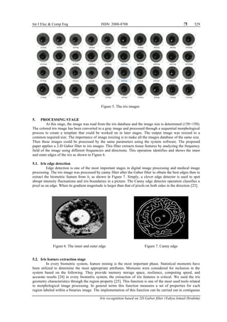 Iris recognition based on 2D Gabor filter | PDF