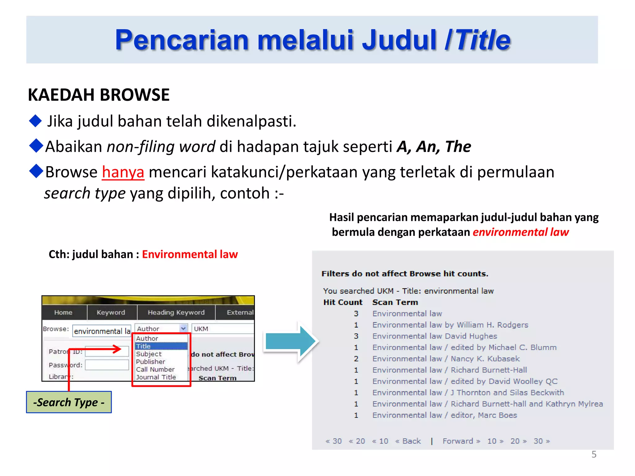 Bentuk Carian Katalog GEMILANG | PPTX