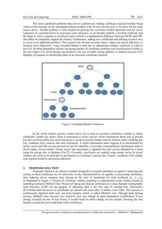 Design an active verification mechanism for certificates revocation in ...