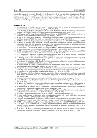 Design an active verification mechanism for certificates revocation in ...