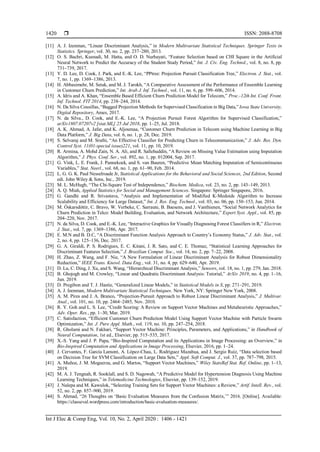 Projection pursuit Random Forest using discriminant feature analysis ...
