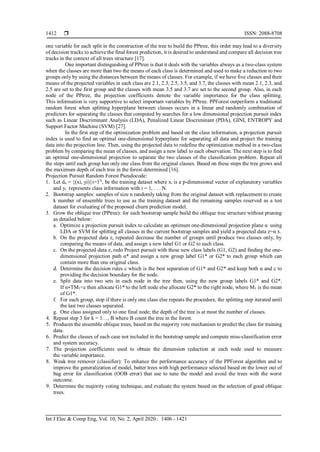 Projection pursuit Random Forest using discriminant feature analysis ...