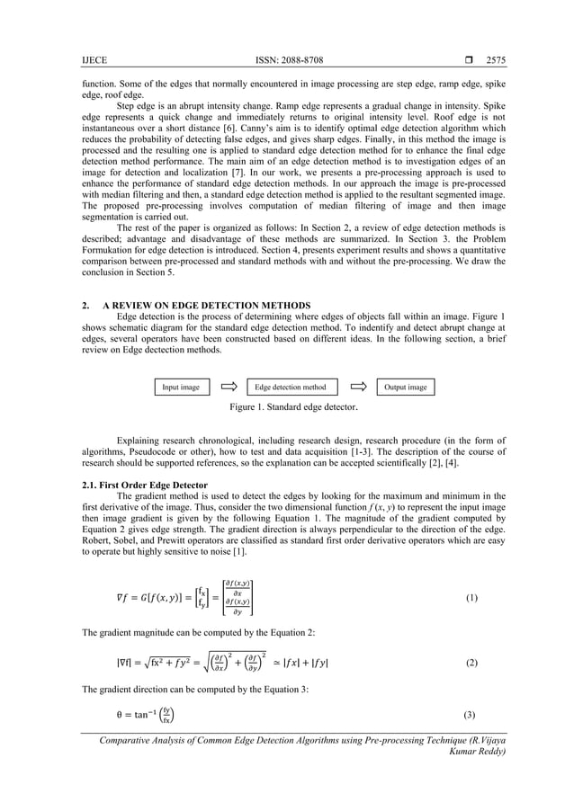 Comparative Analysis Of Common Edge Detection Algorithms Using Pre Processing Technique Pdf