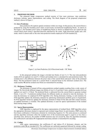 Dictionary based Image Compression via Sparse Representation | PDF