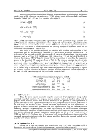 Liver segmentation using marker controlled watershed transform | PDF