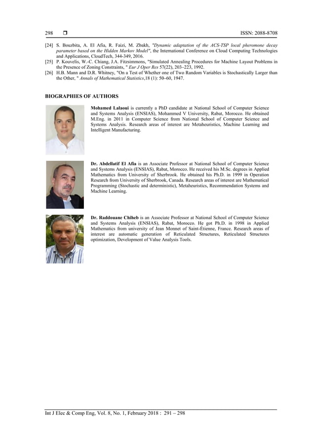 A Self-Tuned Simulated Annealing Algorithm using Hidden Markov Mode | PDF