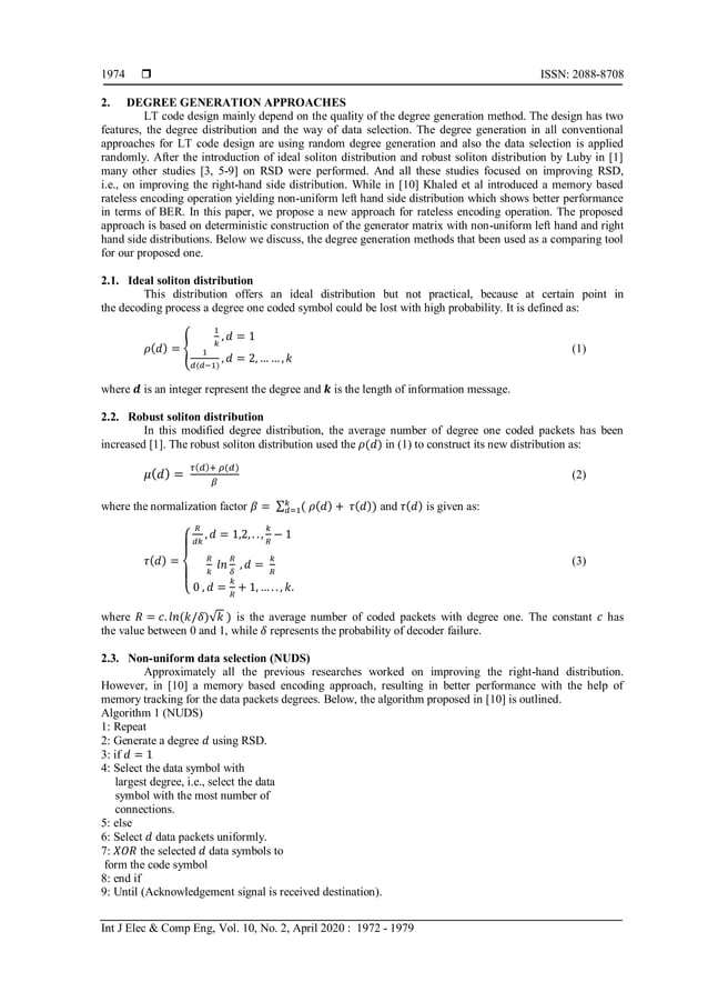 Improving the data recovery for short length LT codes | PDF