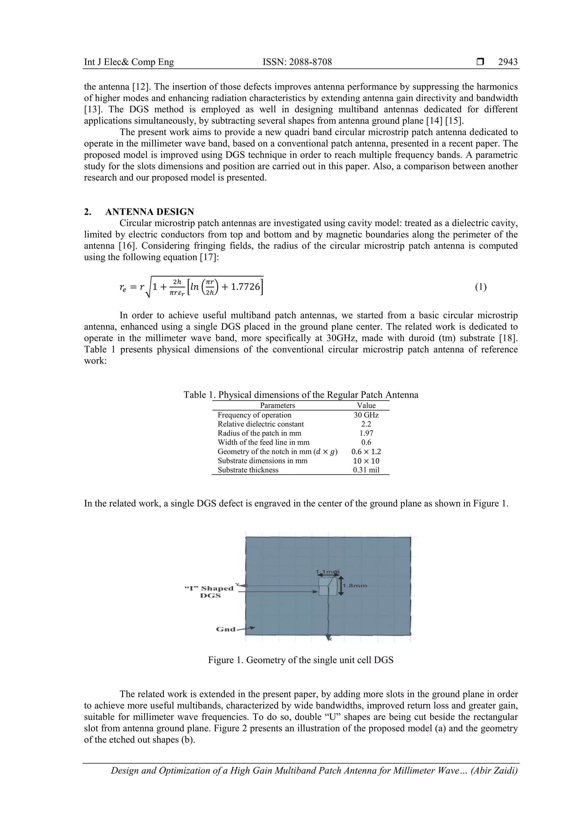 Design and Optimization of a High Gain Multiband Patch Antenna for ...