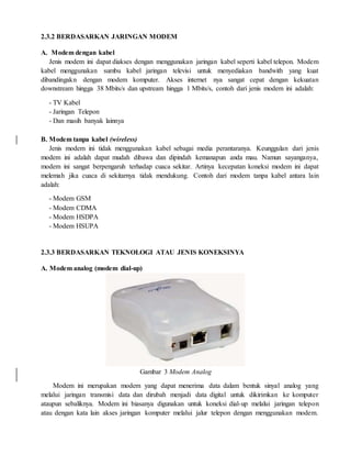 Makalah Pariferal Komputer "Modem" + Cover + Daftar Isi + Track | DOCX