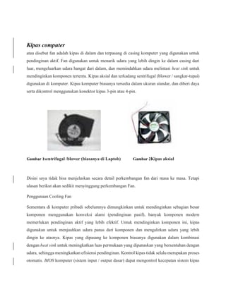 Makalah mengenai perkembangan dari Fan | PDF