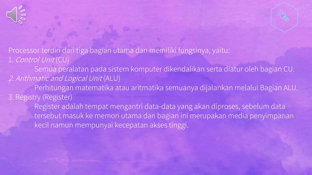 PPT PERKEMBANGAN PROCESSOR | PPTX