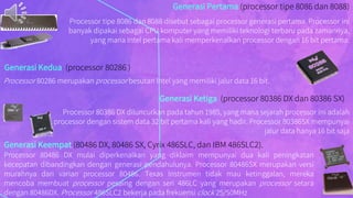 PPT PERKEMBANGAN PROCESSOR | PPTX