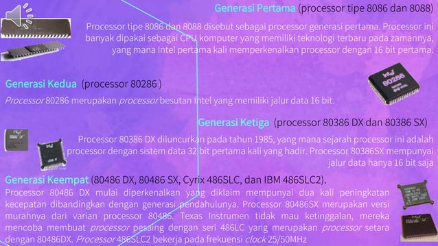 PPT PERKEMBANGAN PROCESSOR | PPT