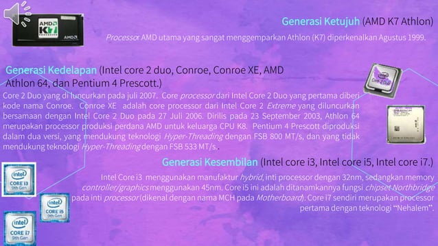 PPT PERKEMBANGAN PROCESSOR | PPTX