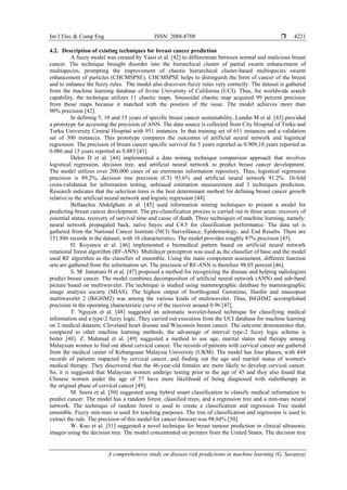 A comprehensive study on disease risk predictions in machine learning | PDF