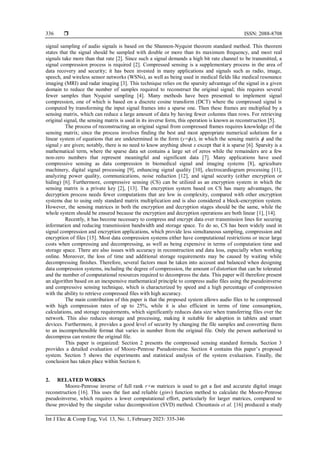 Provably secure and efficient audio compression based on compressive sensing | PDF