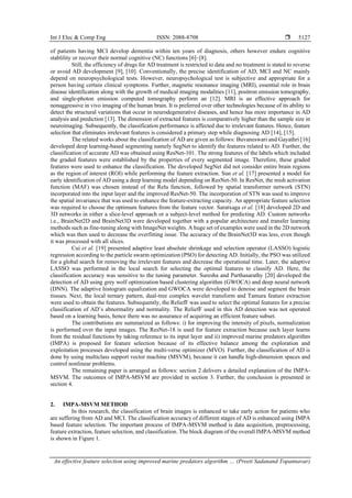 An effective feature selection using improved marine predators algorithm for Alzheimer’s disease ...