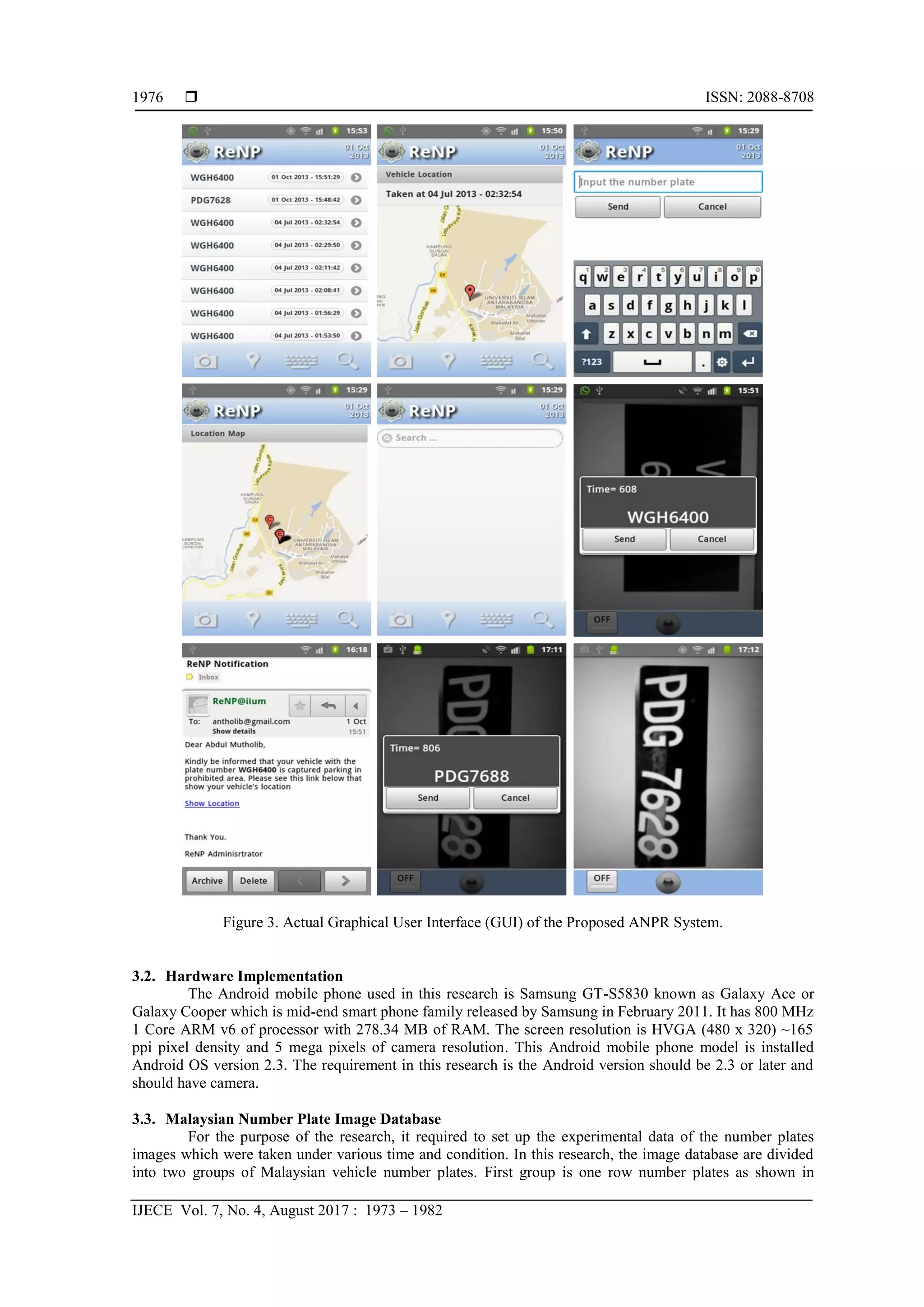 Performance Evaluation of Automatic Number Plate Recognition on Android Smartphone Platform ...