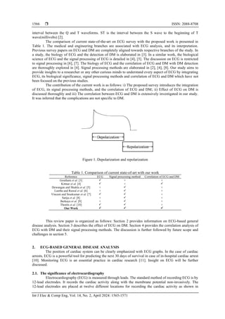 Survey on electrocardiography signal analysis and diabetes mellitus ...