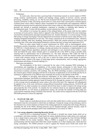 Approach To Minimizing Consumption Of Energy In Wireless Sensor