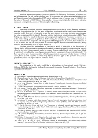 Sukuk Rating Prediction using Voting Ensemble Strategy | PDF