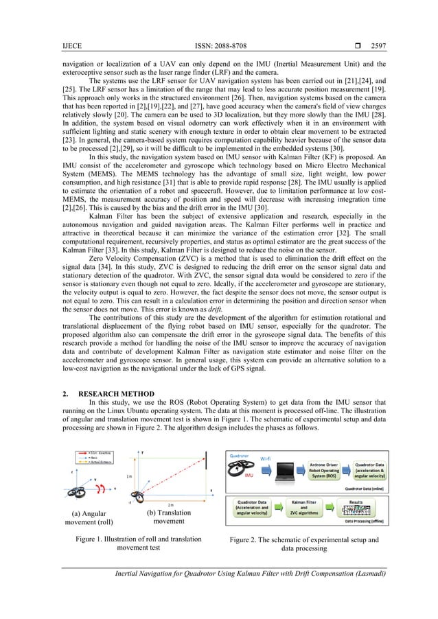 Inertial Navigation For Quadrotor Using Kalman Filter With Drift Compensation Pdf