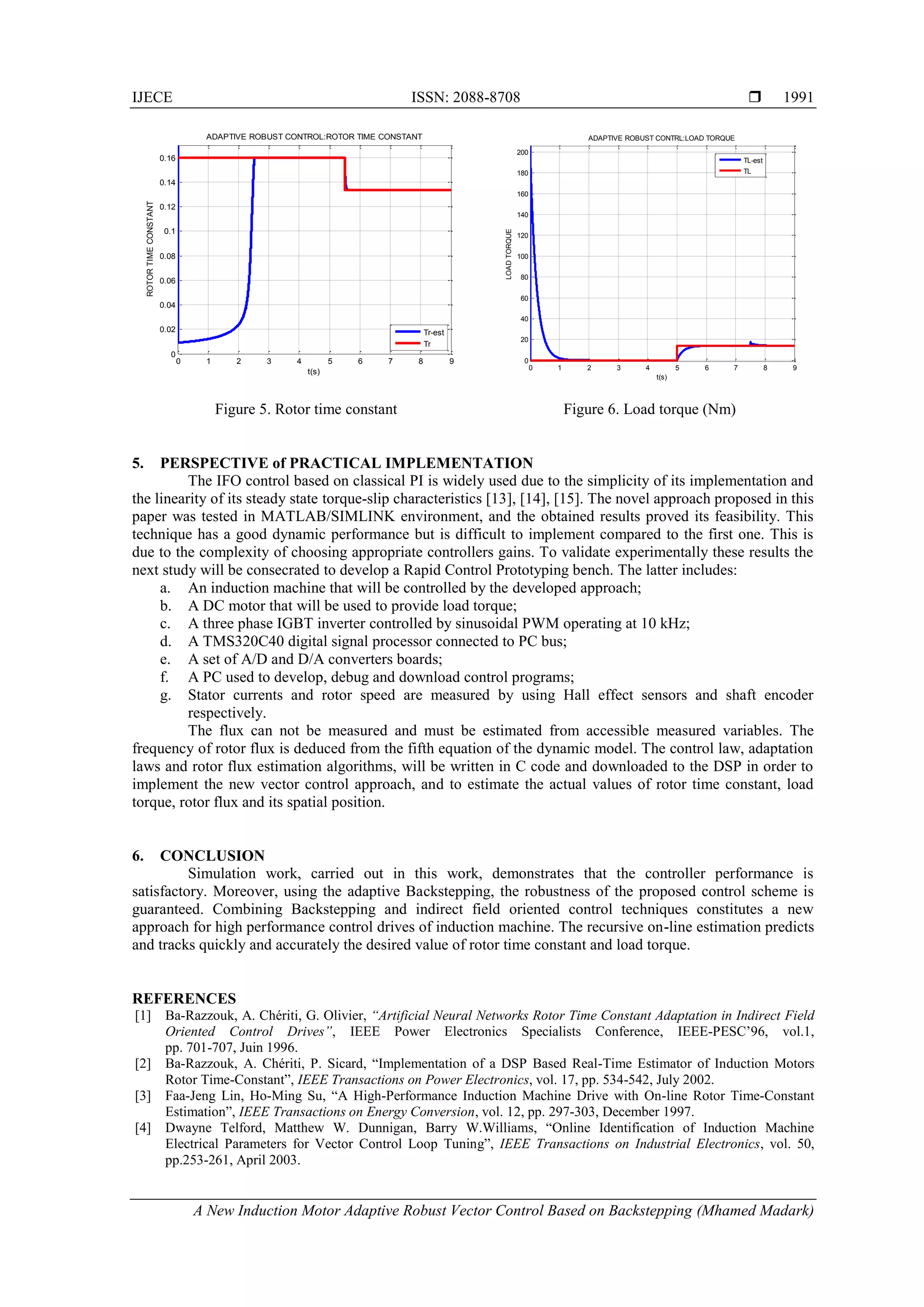 A New Induction Motor Adaptive Robust Vector Control Based On Backstepping Pdf