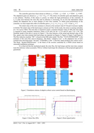 A New Induction Motor Adaptive Robust Vector Control based on Backstepping | PDF