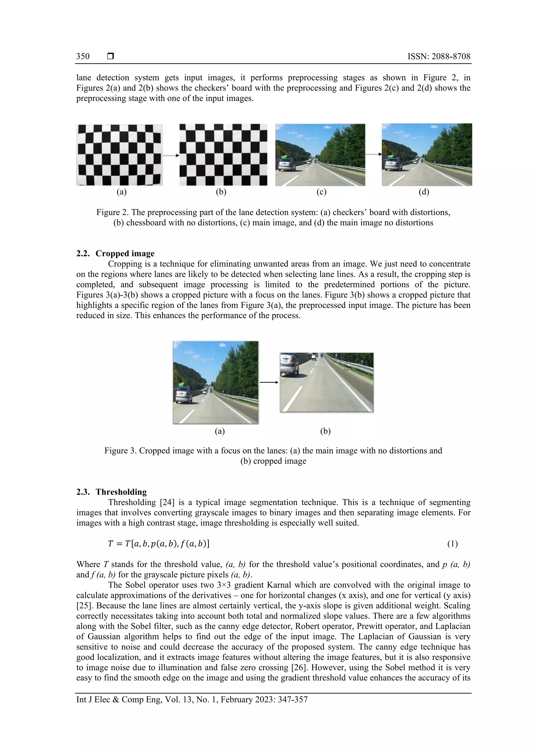 A computer vision-based lane detection technique using gradient threshold and hue-lightness ...