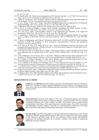 Enhanced exponential rule scheduling algorithm for real-time traffic in LTE network | PDF