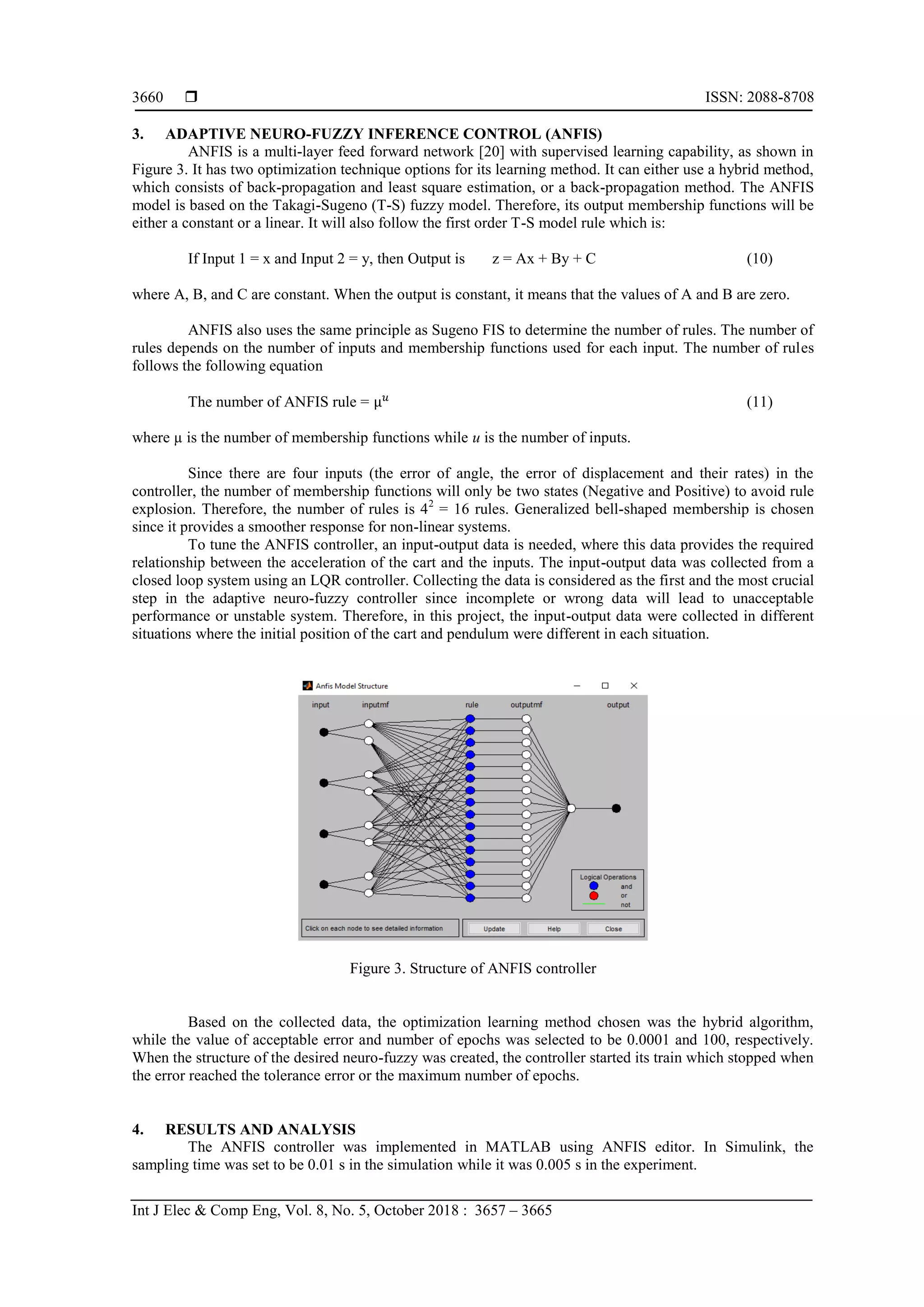 Adaptive Neuro-Fuzzy Control Approach for a Single Inverted Pendulum ...