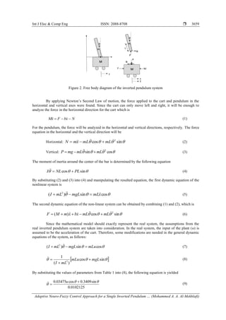 Adaptive Neuro-Fuzzy Control Approach for a Single Inverted Pendulum System | PDF