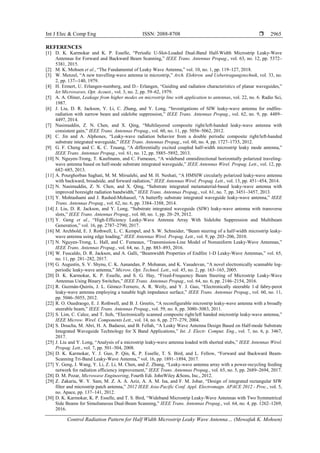 Control Radiation Pattern for Half Width Microstrip Leaky Wave Antenna ...