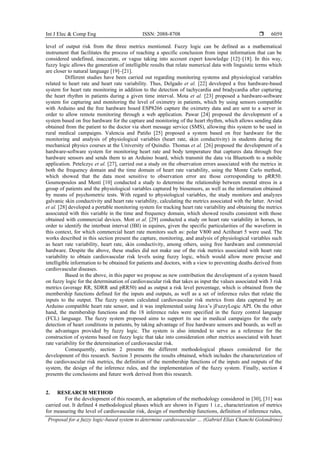 Proposal for a fuzzy logic-based system to determine cardiovascular ...