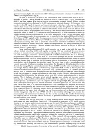 Flexible handover solution for vehicular ad-hoc networks based on software defined networking ...