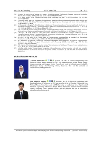Automatic optical inspection for detecting keycaps misplacement using ...