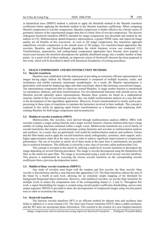 Image compression and reconstruction using improved Stockwell transform for quality enhancement ...