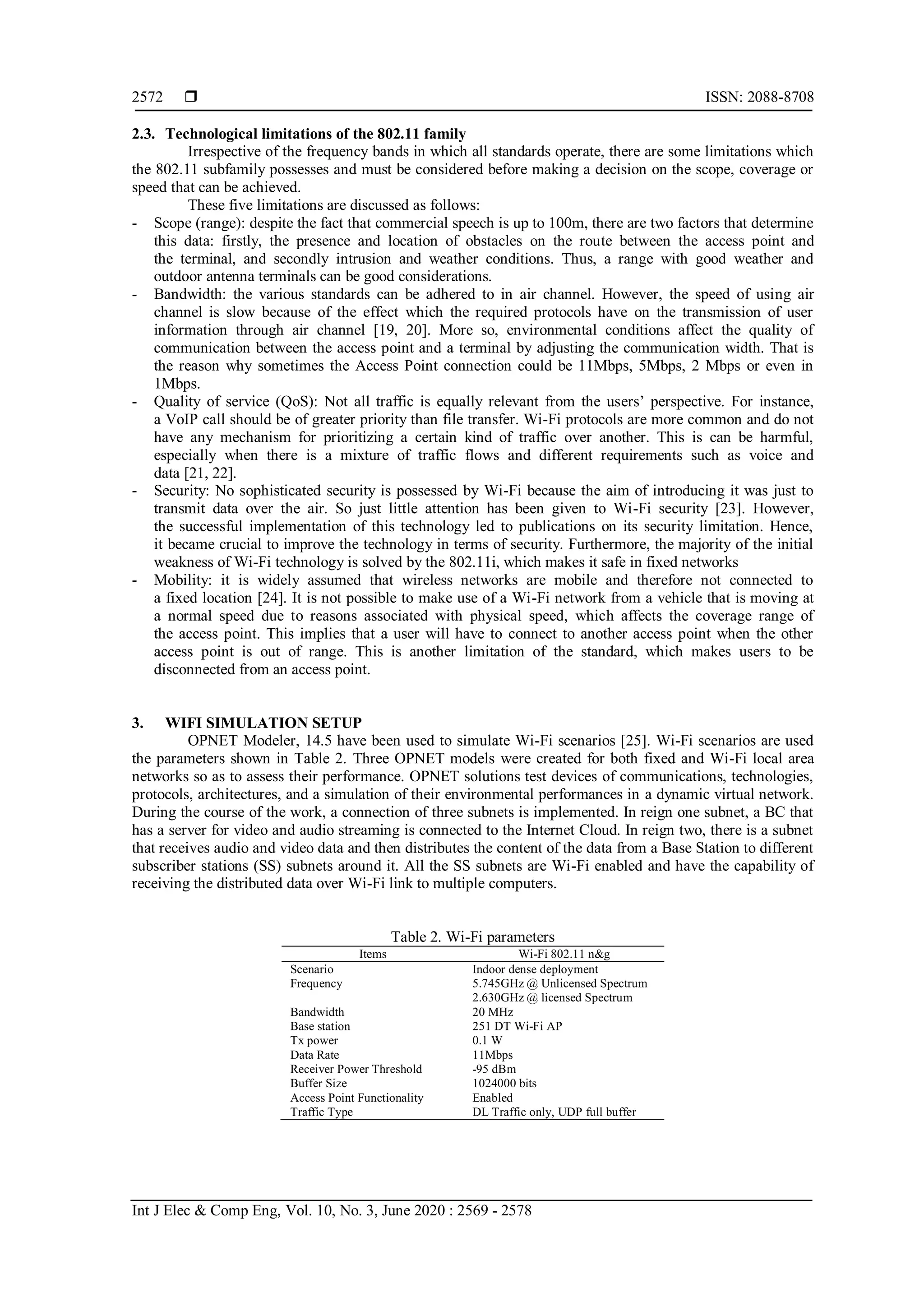 Fiber Optics Based Schemes Modeling And Simulation Of Qos For Wi Fi Scenarios Using Opnet