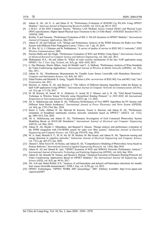 Fiber Optics Based Schemes Modeling And Simulation Of Qos For Wi Fi Scenarios Using Opnet