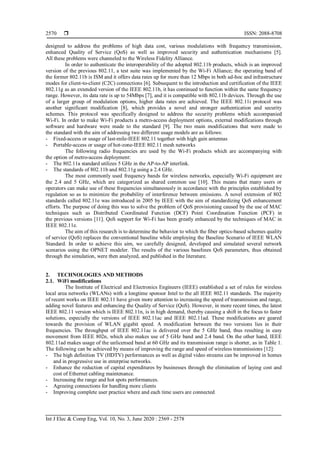 Fiber optics based schemes modeling and simulation of QoS for Wi-Fi scenarios using OPNET ...