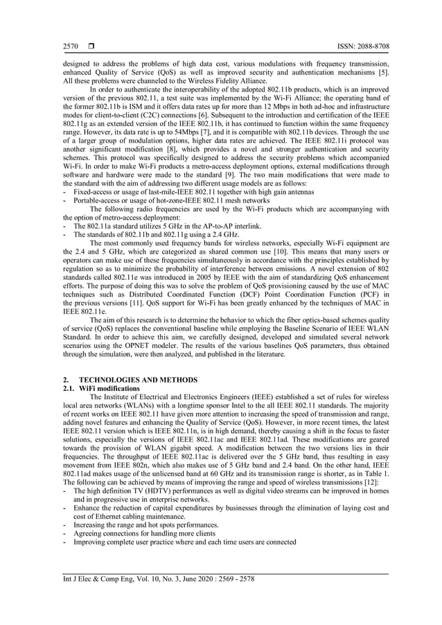 Fiber Optics Based Schemes Modeling And Simulation Of Qos For Wi Fi Scenarios Using Opnet