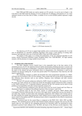 Exponential MLWDF (EXP-MLWDF) Downlink Scheduling Algorithm Evaluated in LTE for High Mobility ...