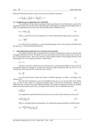 Exponential MLWDF (EXP-MLWDF) Downlink Scheduling Algorithm Evaluated in LTE for High Mobility ...
