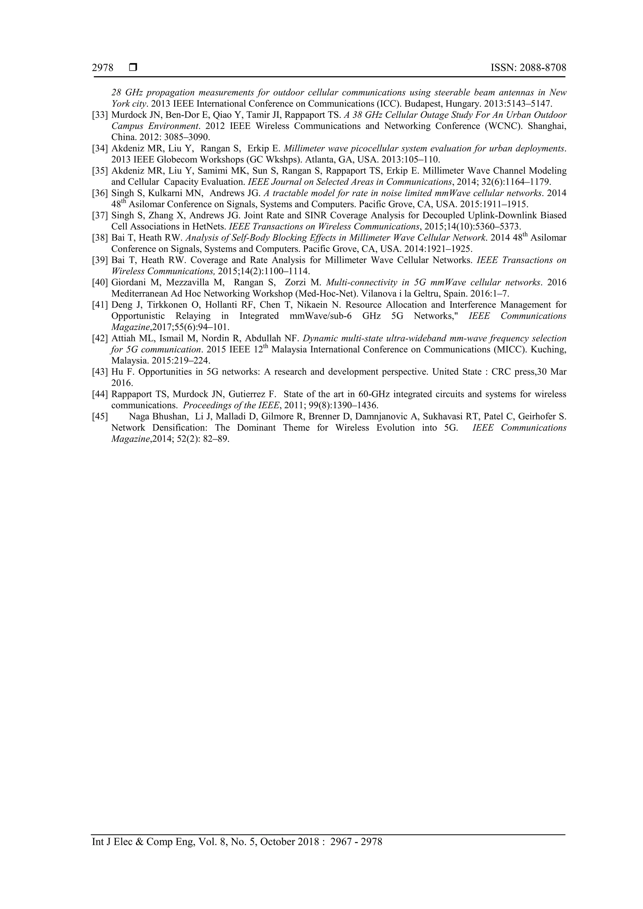 Adaptive Multi State Millimeter Wave Cell Selection Scheme For 5g