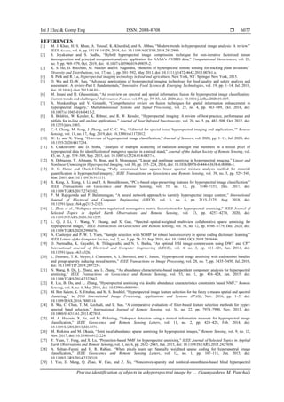 Precise identification of objects in a hyperspectral image by characterizing the distribution of ...