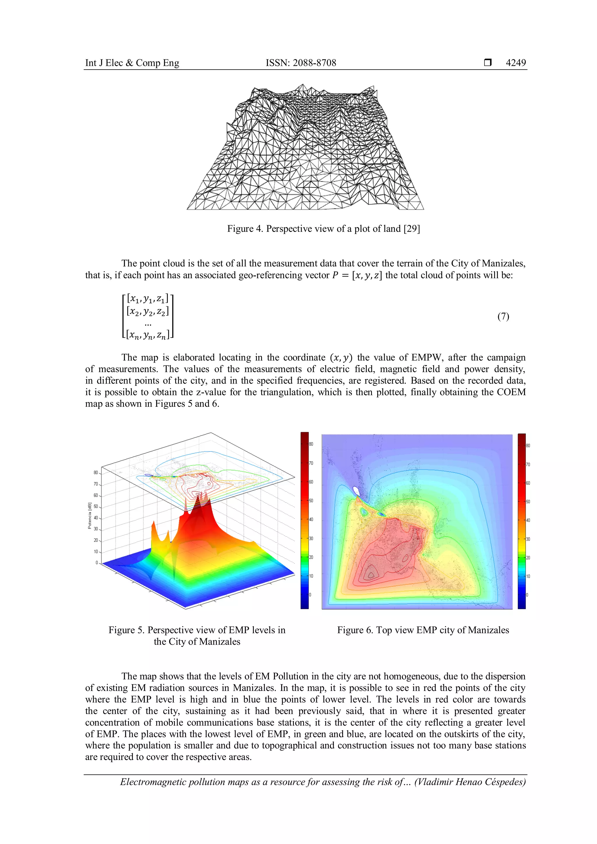 Electromagnetic pollution maps as a resource for assessing the risk of emissions from mobile ...