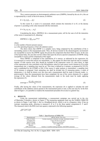 Electromagnetic pollution maps as a resource for assessing the risk of emissions from mobile ...