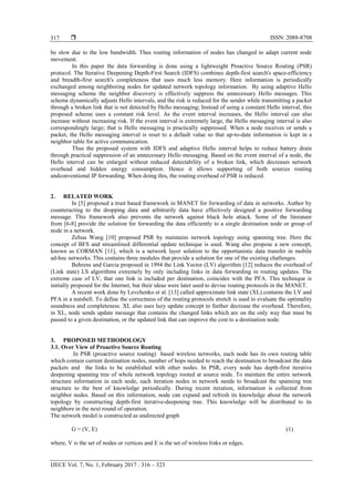 Improving the Proactive Routing Protocol using Depth First Iterative Deepening Spanning Tree in ...
