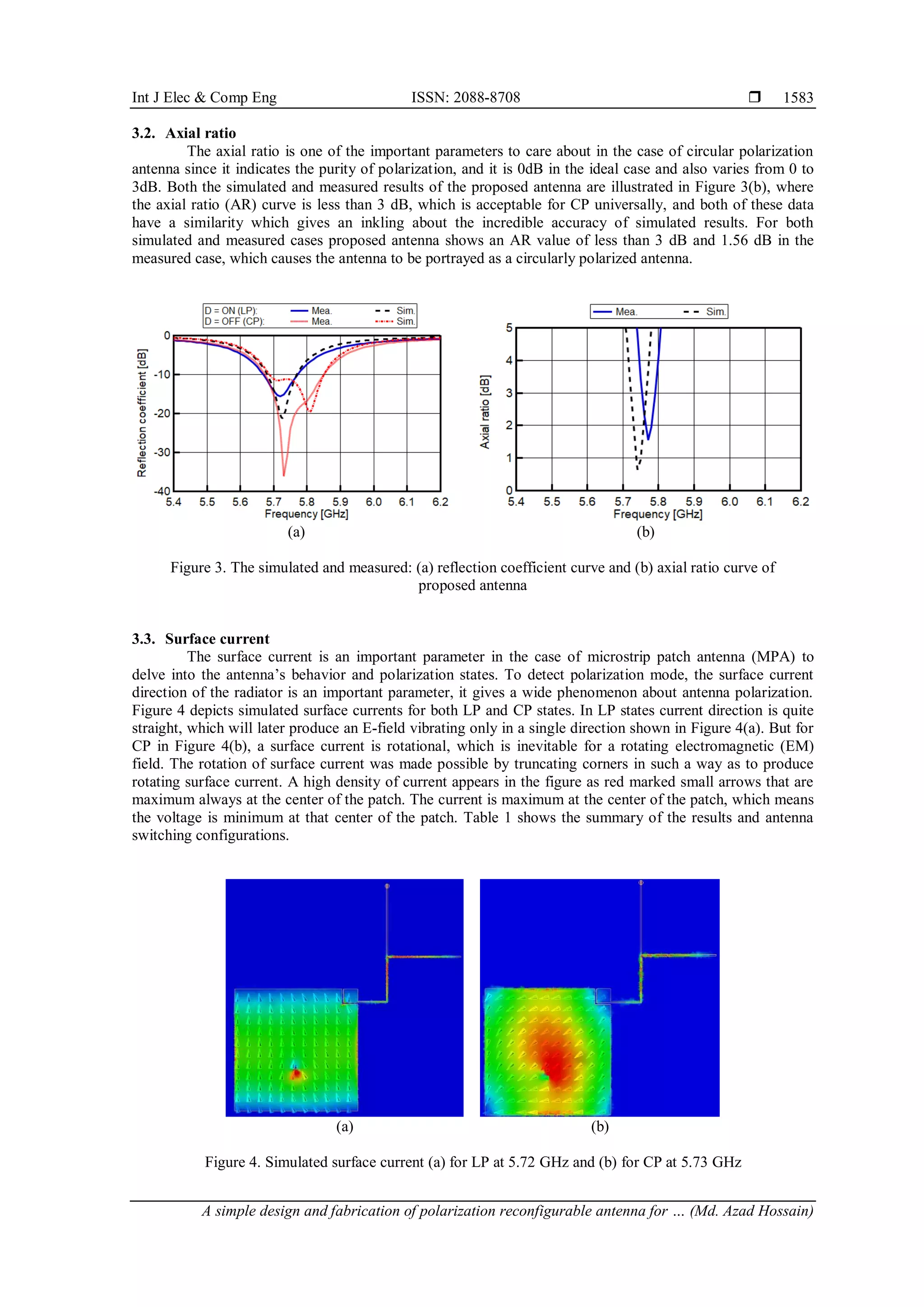 A Simple Design And Fabrication Of Polarization Reconfigurable Antenna