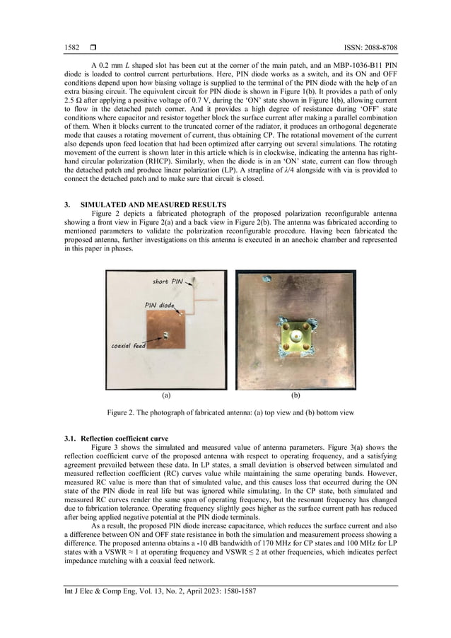 A Simple Design And Fabrication Of Polarization Reconfigurable Antenna